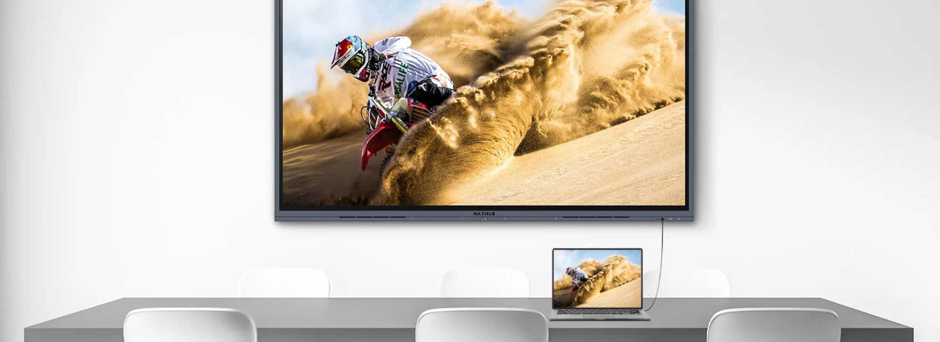 Tela Interativa Maxhub V6 - Conheça o novo modelo do Grupo Discabos